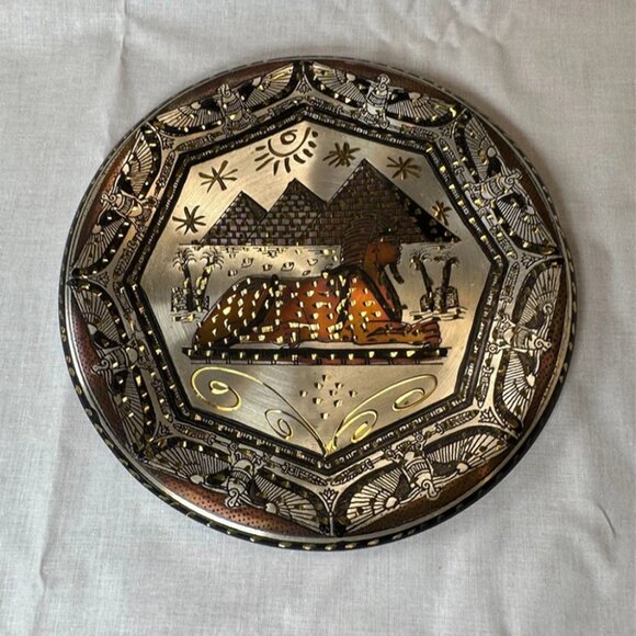 Accents | Handmade Egyptian Ancient Pyramids Sphinx Plate | Poshmark
